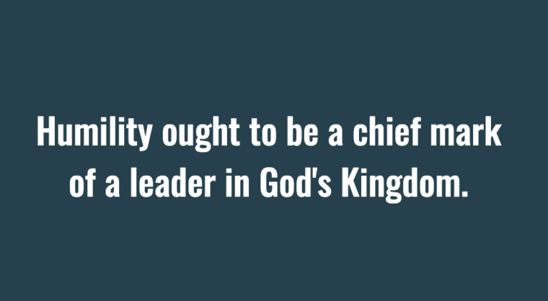 The Pursuit of Humility in Kingdom Leadership | Kingdom at Work